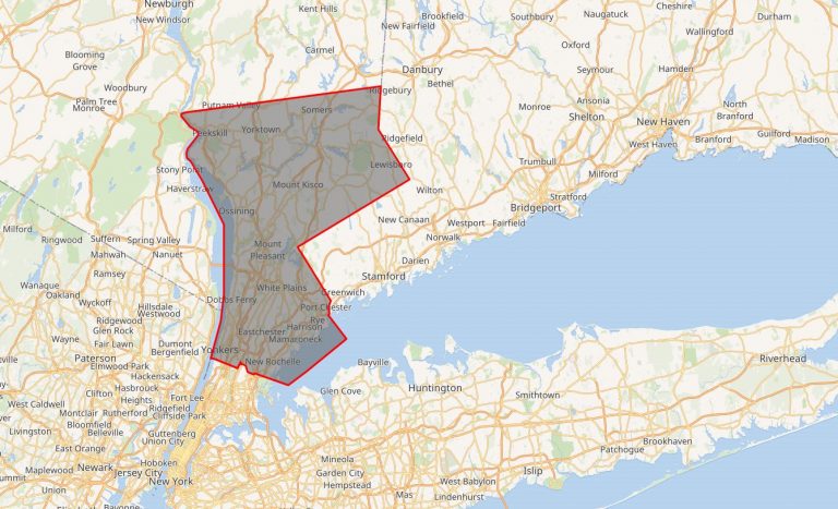 Westchester County map – Shleppers